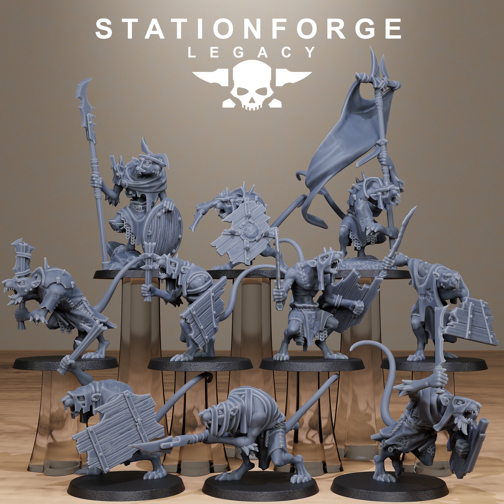 3D Printed Rotfang Melee Infantry by Stationforge Legacy Miniatures ...