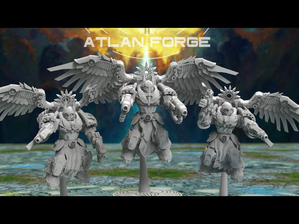 3d Printed Angelic Seraphim x5 by Atlan Forge Miniatures – Last Hope ...