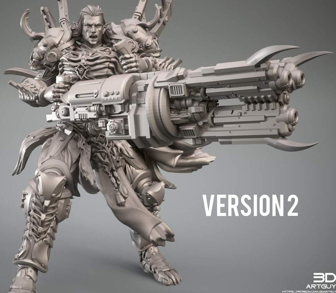 3d Printed Alien Heavy Weapon Specialist by 3DArtGuy miniatures – Last ...