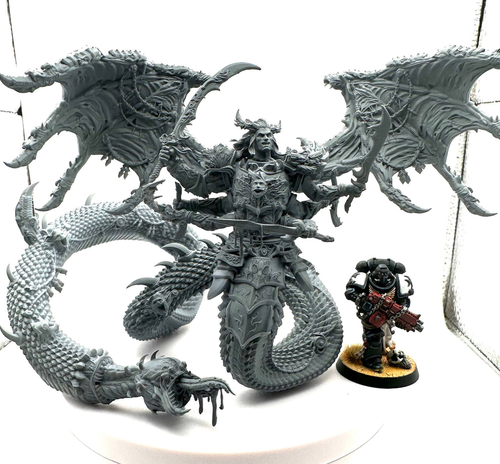 3D Printed Giant Daemon Snake by 3DArtGuy Miniatures – Last Hope Miniatures