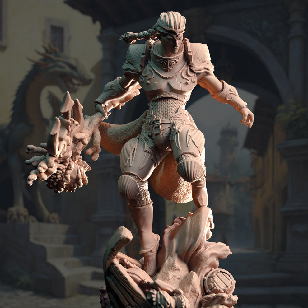 3D Printed Triton Sea Paladin by DM Stash – Last Hope Miniatures