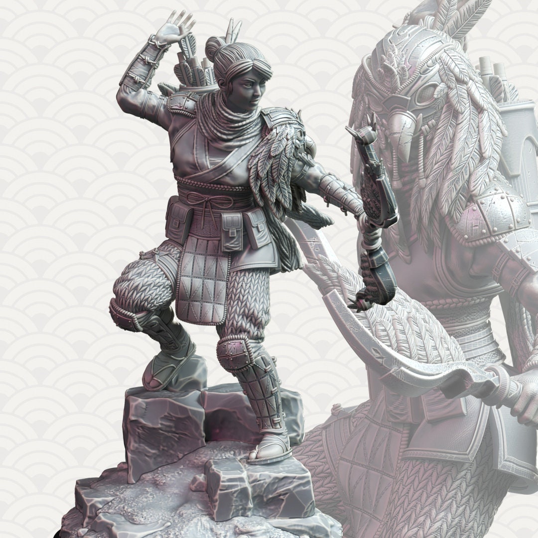 3D Printed Samurai of the Falcon by DM Stash – Last Hope Miniatures