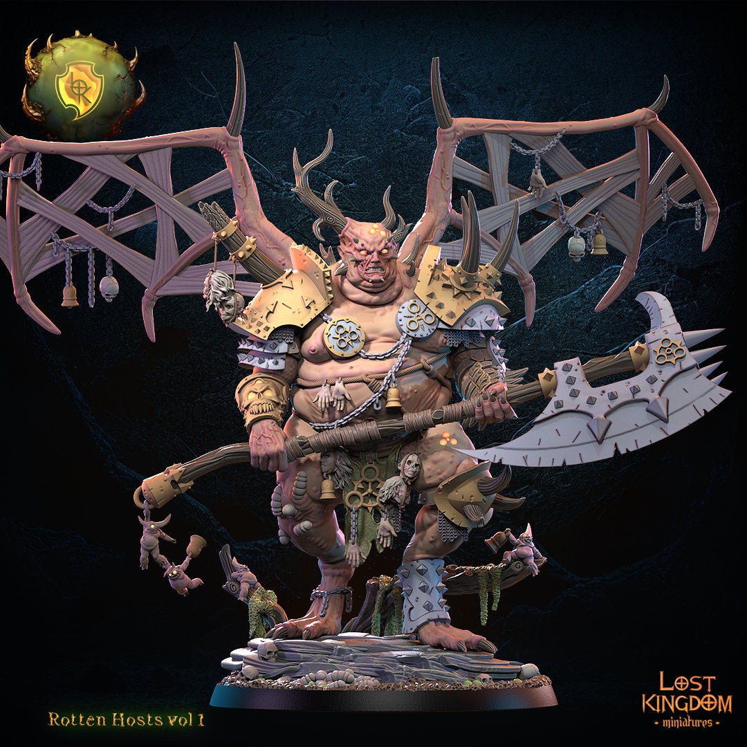 3D Printed Rotten Daemon Prince by Lost Kingdom Miniatures – Last Hope ...
