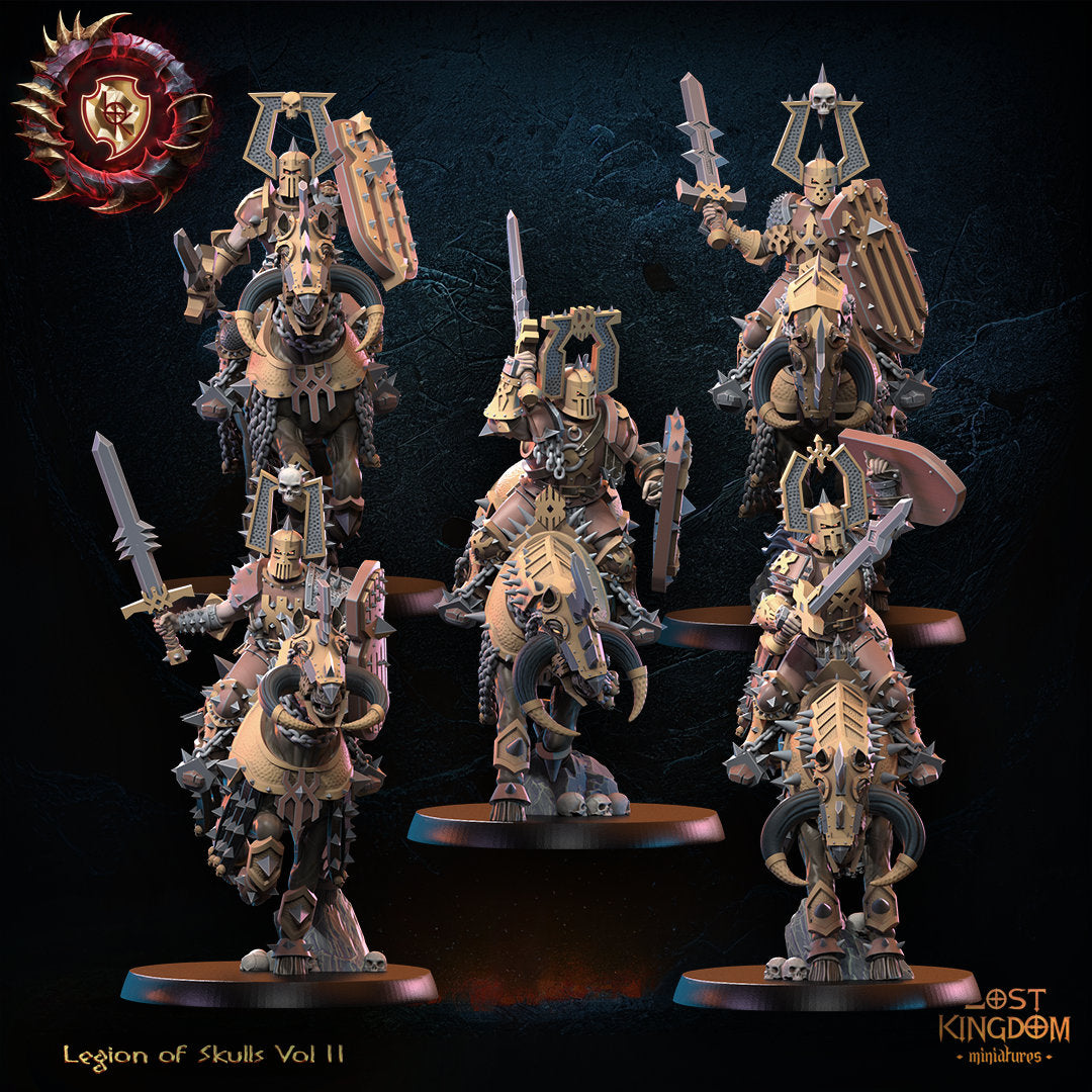 3D Printed Skull Collector Knights x5 by Lost Kingdom Miniatures – Last ...