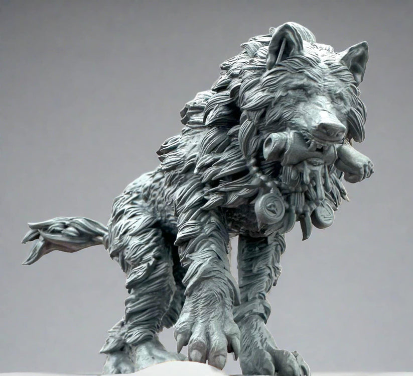 3D Printed Wolves x2 by 3DArtGuy Miniatures – Last Hope Miniatures