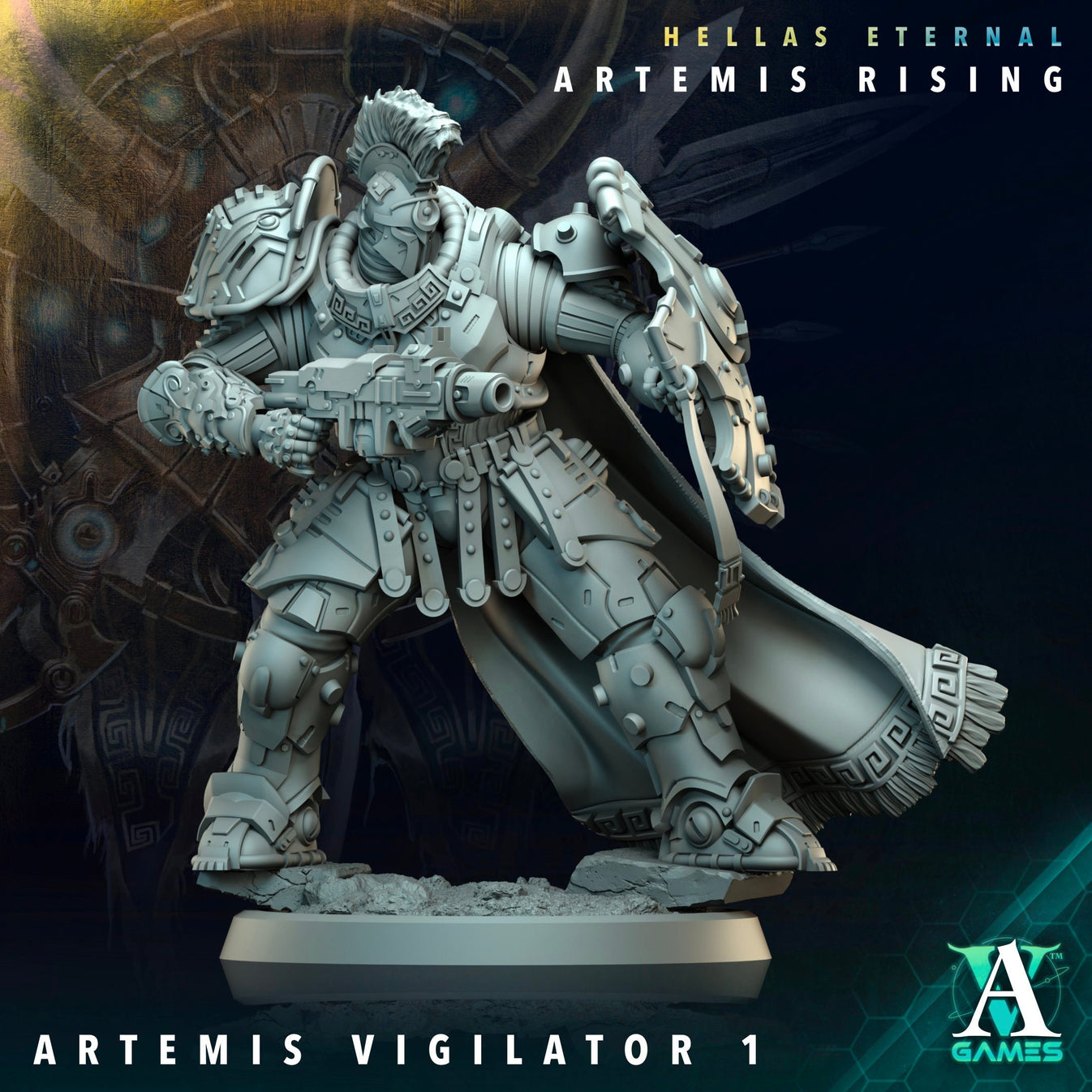3D Printed Artemis Vigilator by Archvillain Games – Last Hope Miniatures