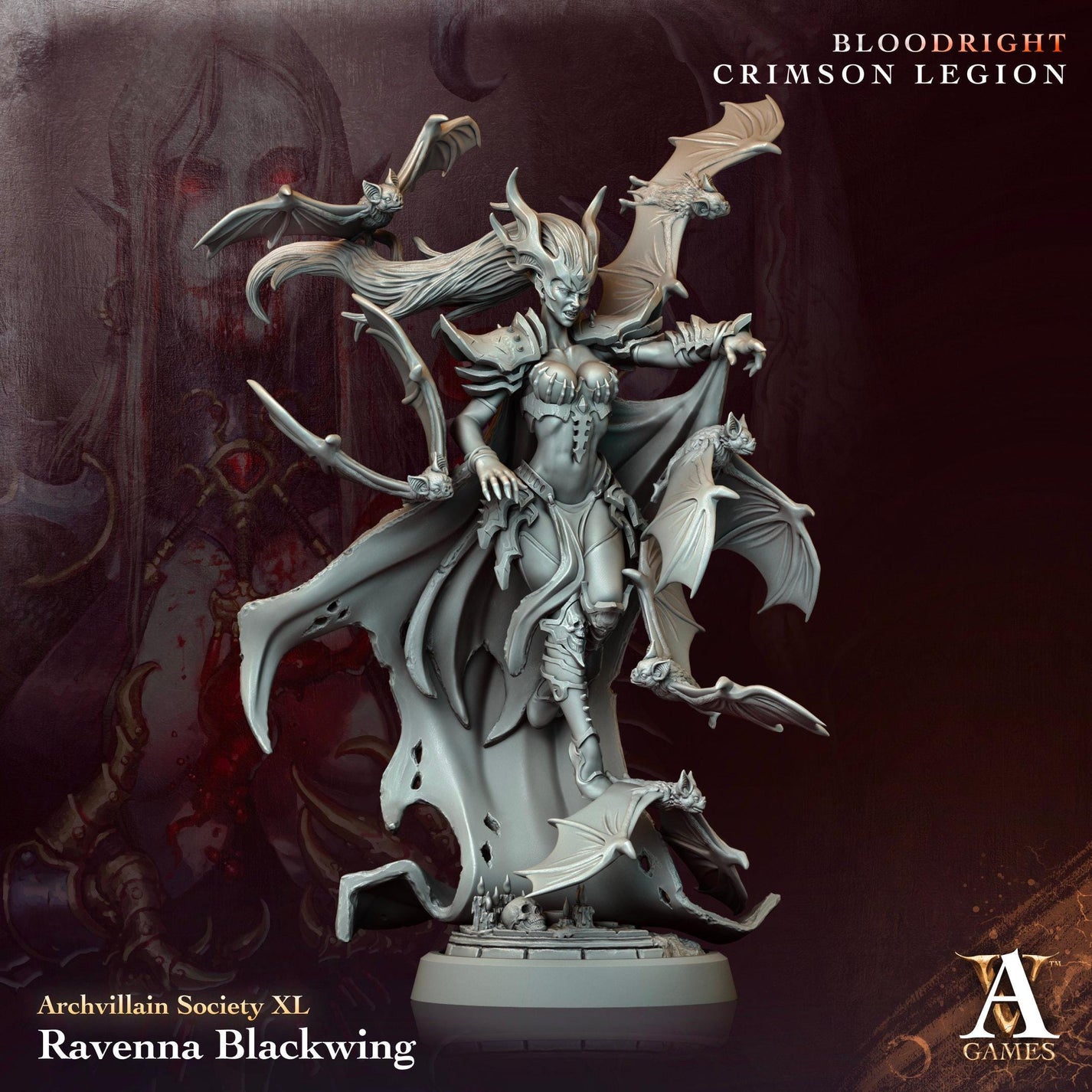3D Printed Ravenna Blackwing by Archvillain Games – Last Hope Miniatures