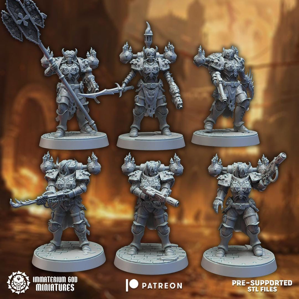 3d Printed Doom Sisters x6 by DakkaDakka Miniatures – Last Hope Miniatures