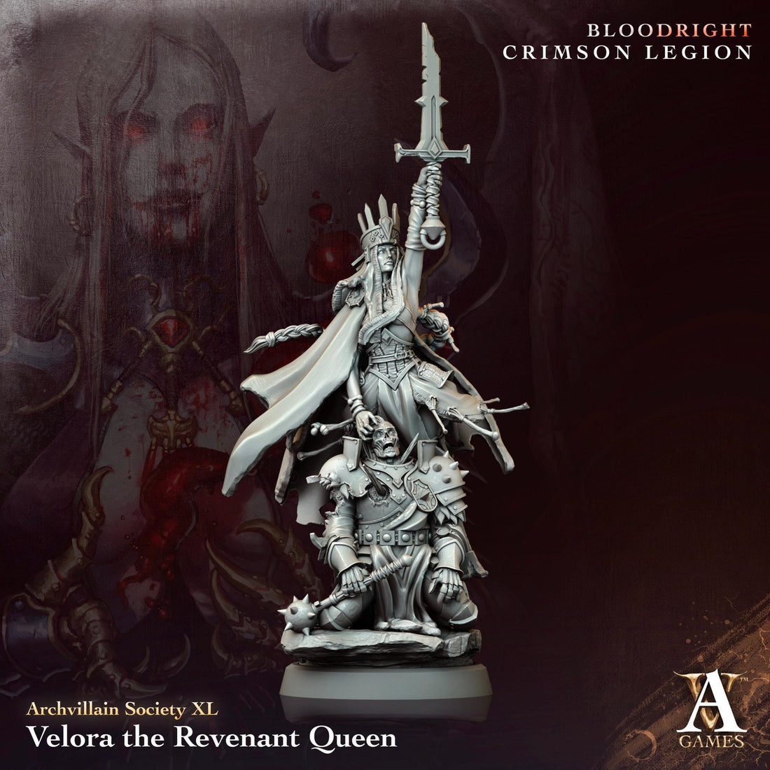 3D Printed Velora the Revenant Queen by Archvillain Games – Last Hope ...