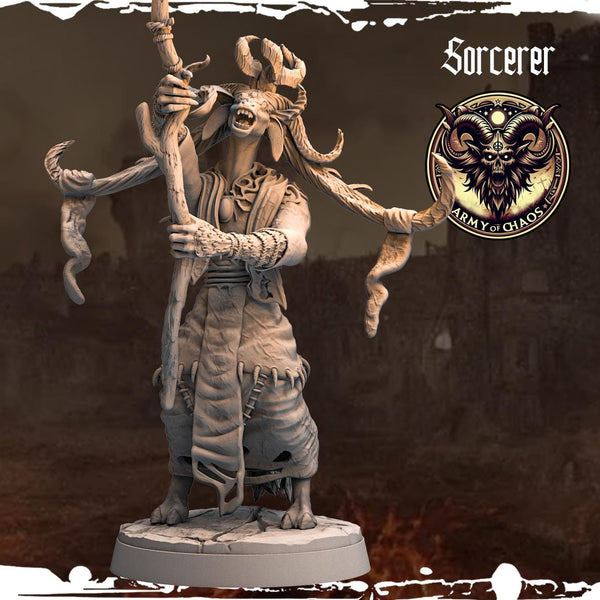 3D Printed Chaos Beast Sorcerer by Monolith Arts – Last Hope Miniatures