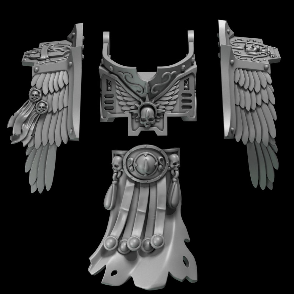 3d Printed Crimson Lords Ancient Armor Upgrade Kit by Greytide Studio ...
