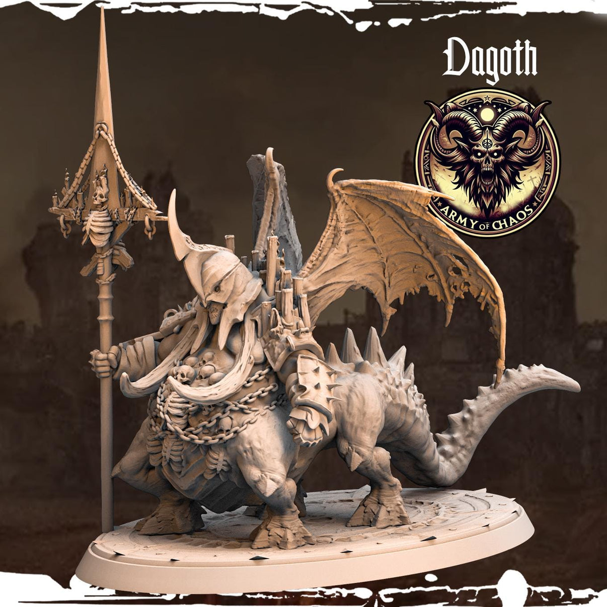 3D Printed Chaos Dragonkin by Monolith Arts – Last Hope Miniatures