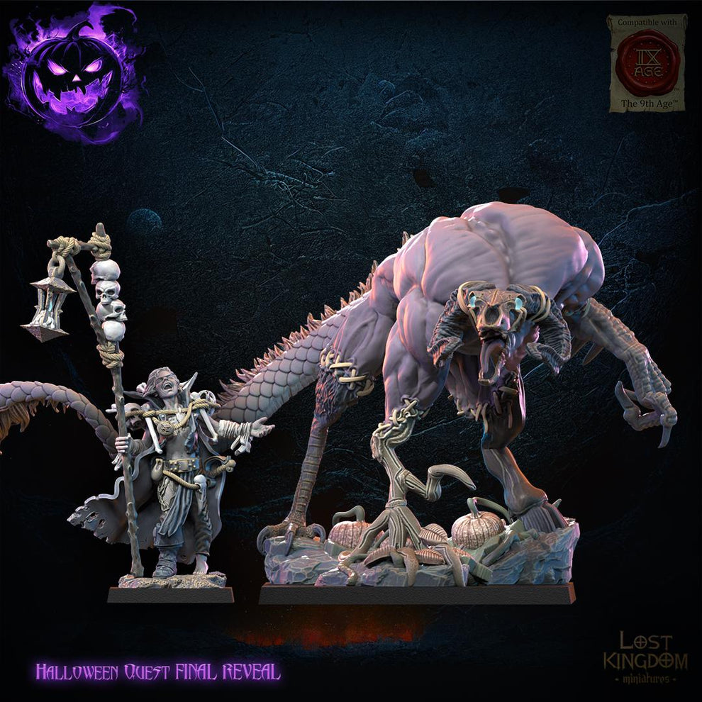 3D Printed Warlock and Daemon Familiar by Lost Kingdom Miniatures ...