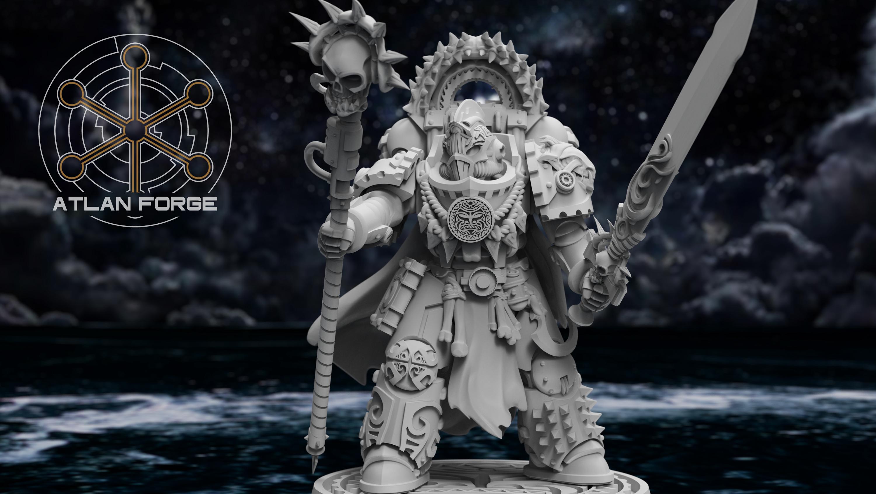 3d Printed Shark Knight Mage by Atlan Forge Miniatures – Last Hope ...