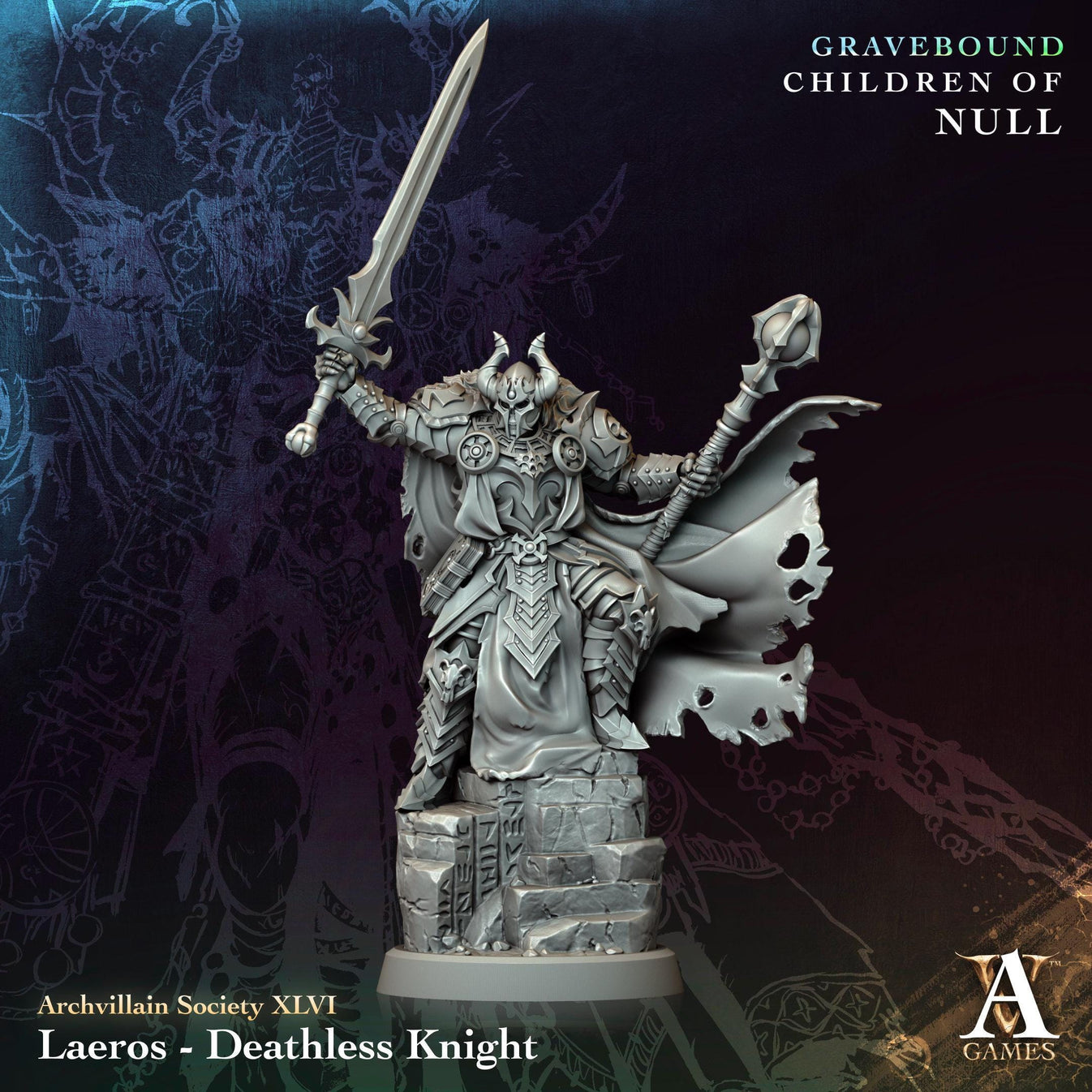 3D PrintedLaeros - Deathless Knight by Archvillain Games – Last Hope ...