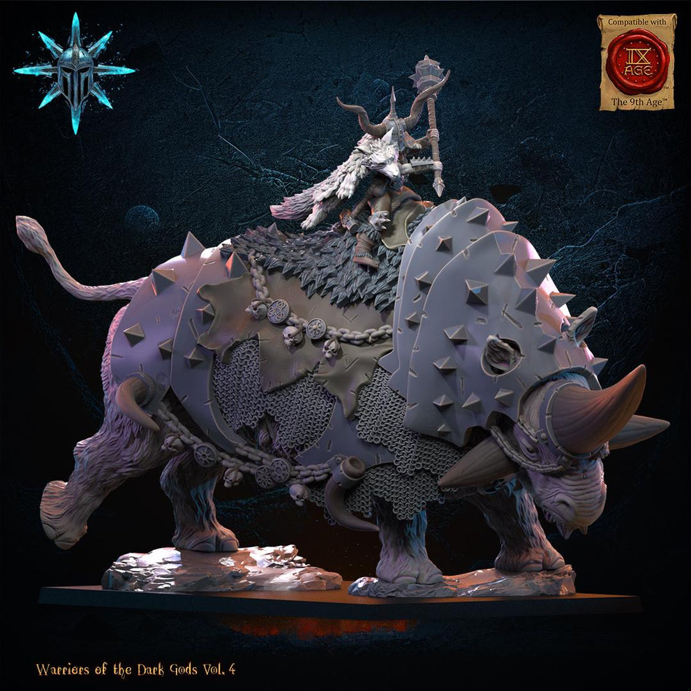 3D Printed Wasteland Wooly Trihorn by Lost Kingdom Miniatures – Last ...