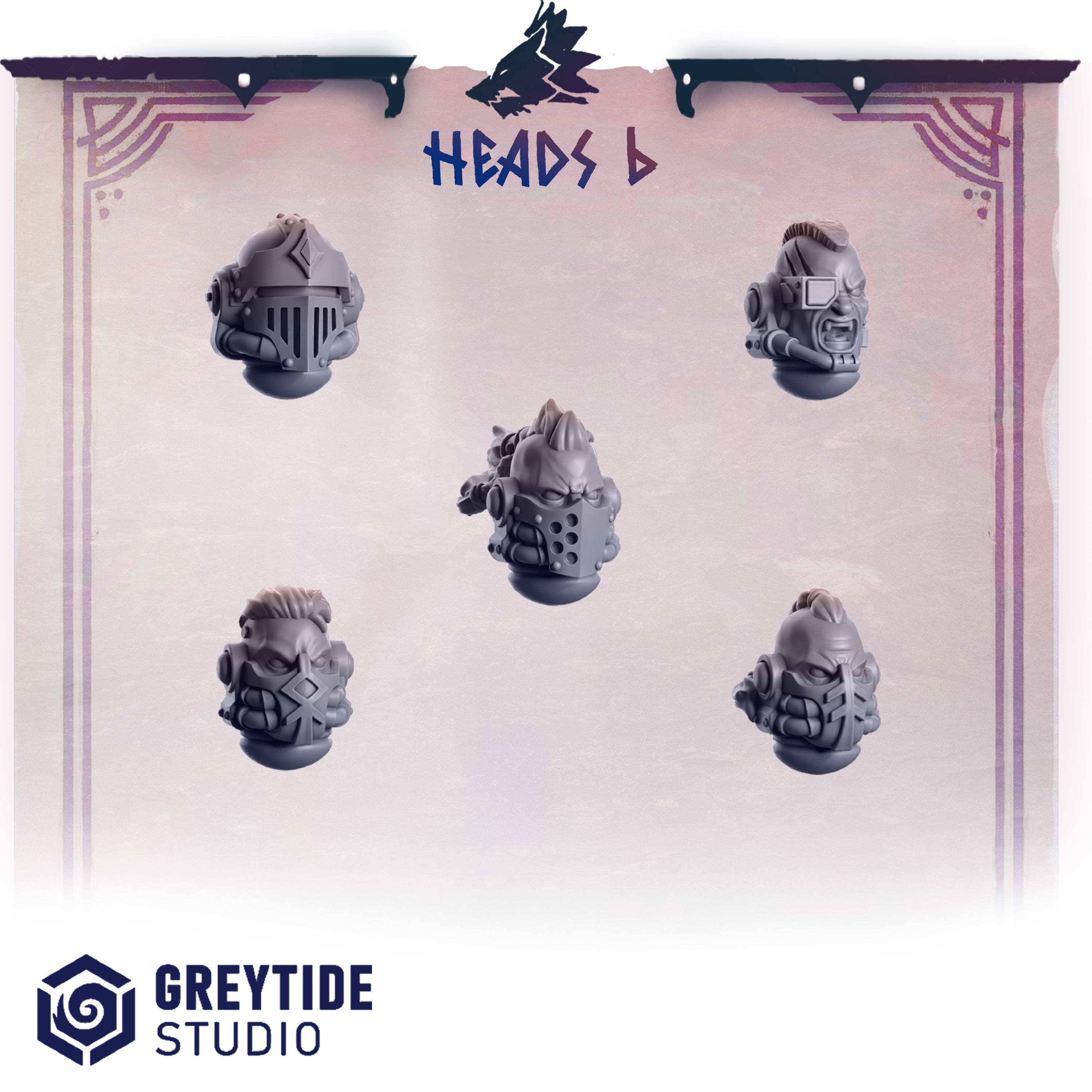 3d Printed Primal Hounds Heads #6 x10 by Greytide Studio – Last Hope ...
