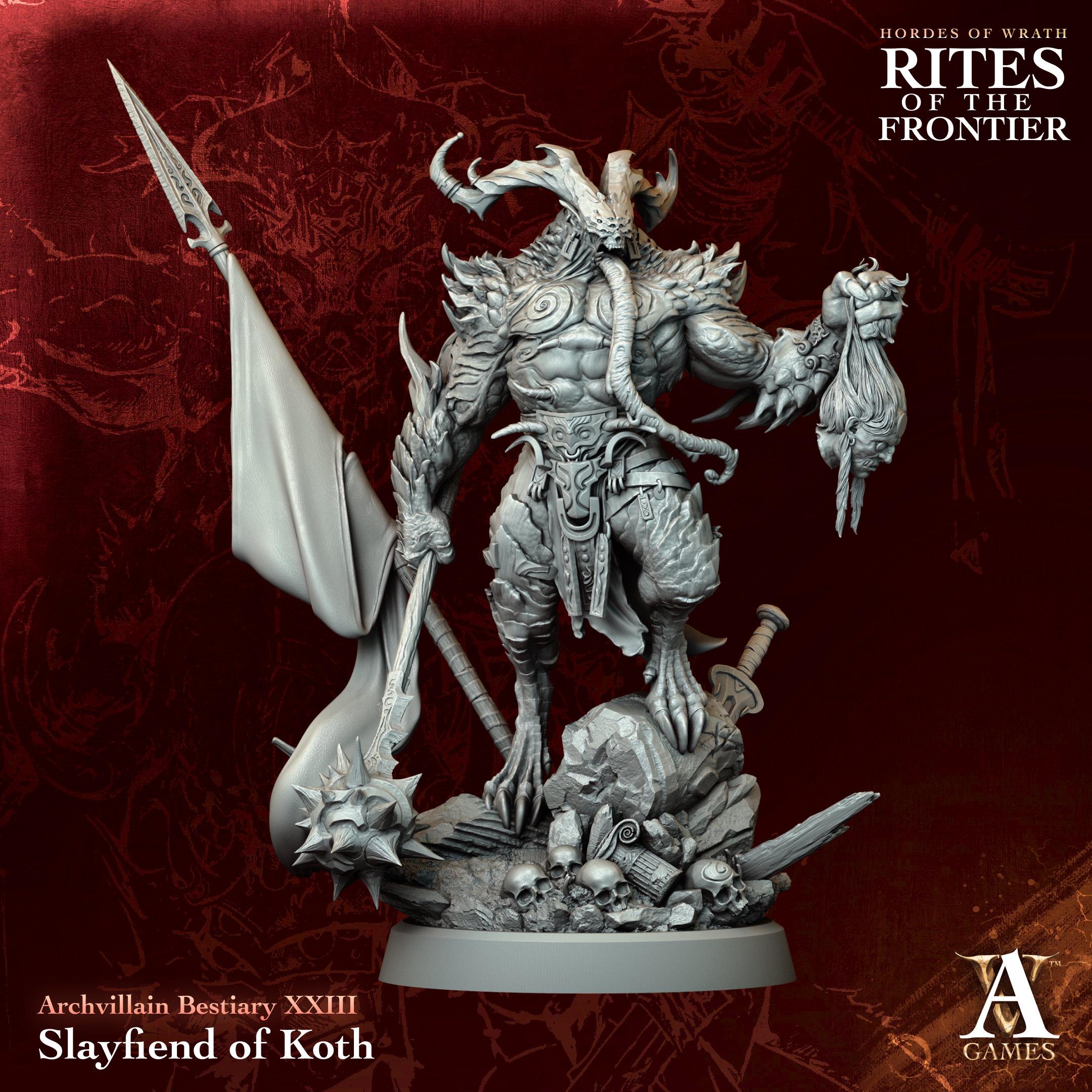 3D Printed Slayfiend of Koth by Archvillain Games – Last Hope Miniatures