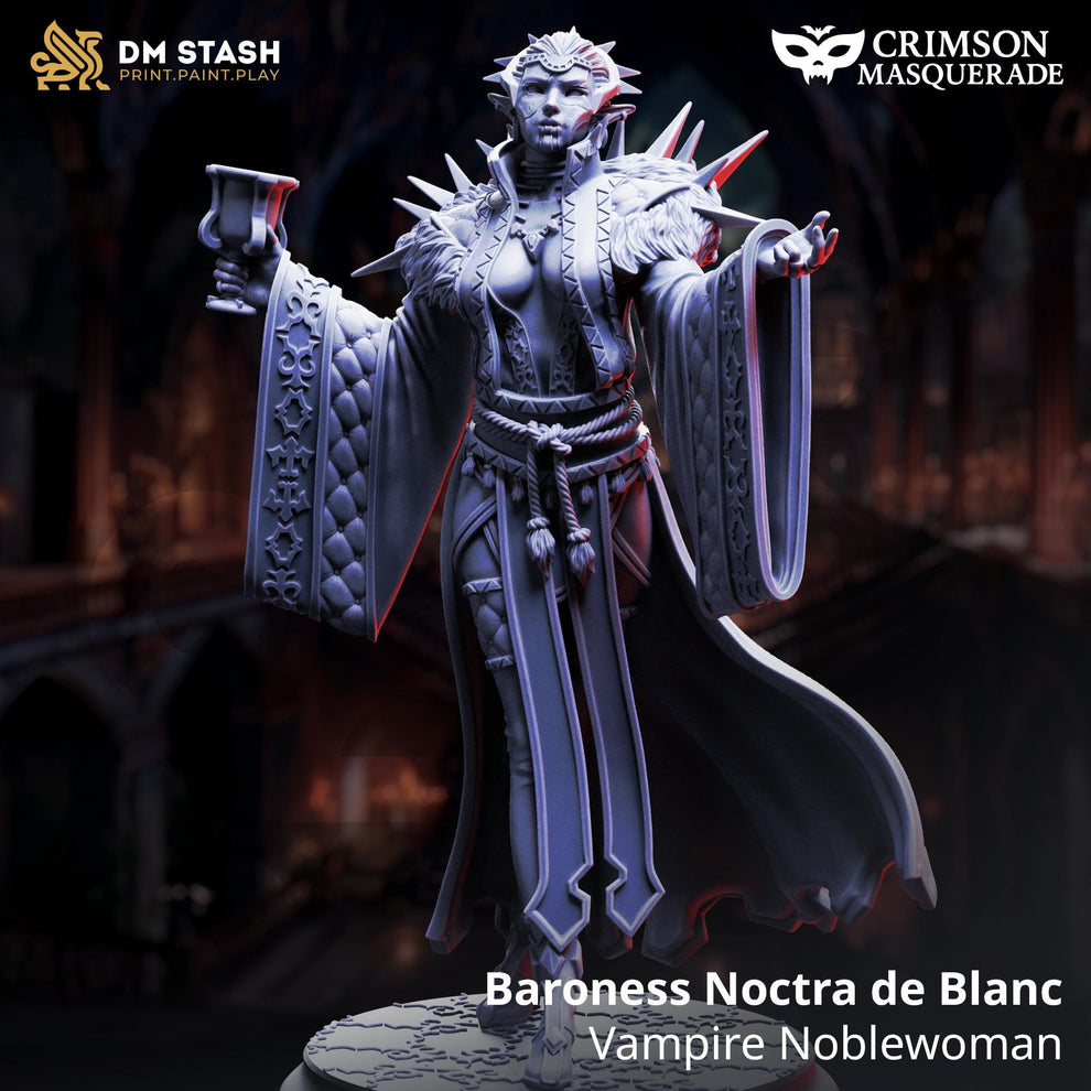 3D Printed Vampire Noblewoman - Baroness Noctra De Blanc by DM Stash ...